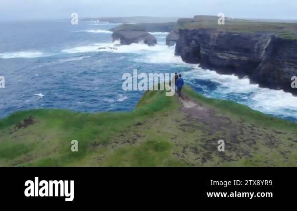 Stone irish ocean cliff edge Stock Videos & Footage - HD and 4K Video ...