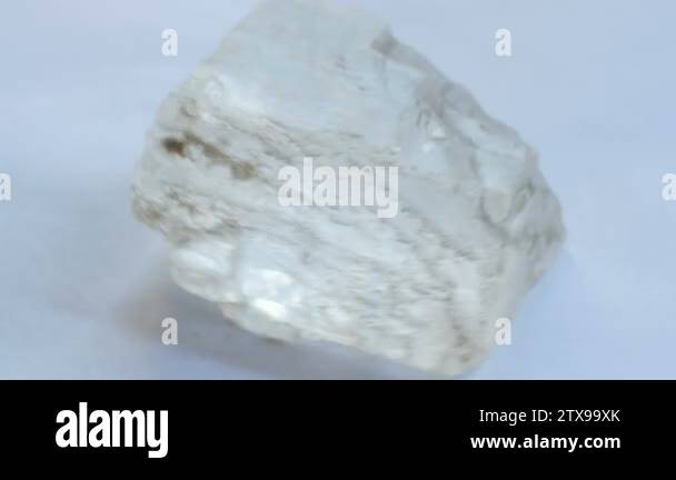 View of geological mineral salt rock sample. Halite commonly known as ...