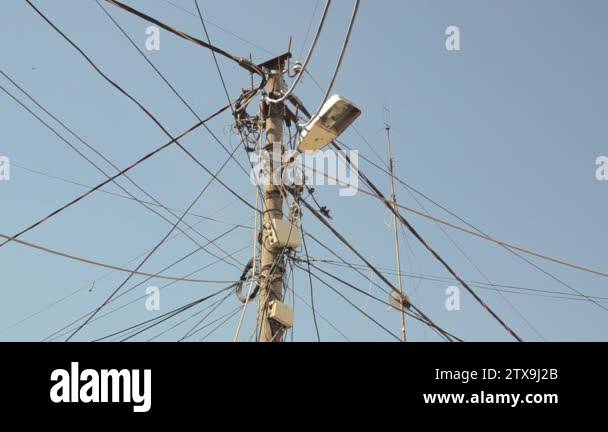 Electric utility line wire lines wires Stock Videos & Footage - HD and ...