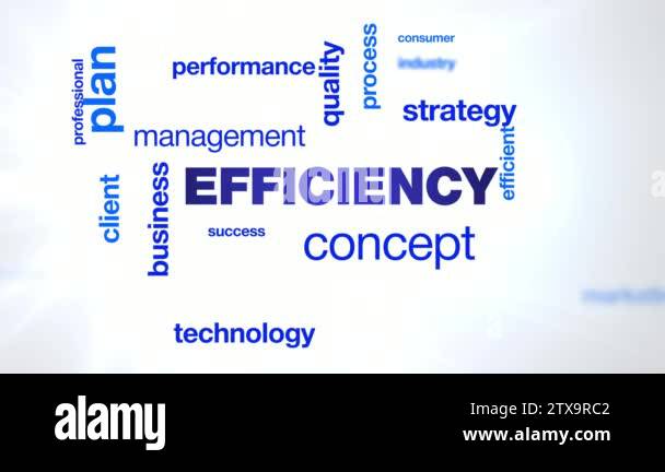efficiency concept business management quality strategy technology ...