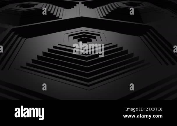 Hexagons Formed A Wave. Abstract background, 2 in 1, loop, created in 4K, 3d animation Stock ...