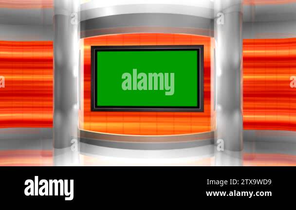 Virtual Studio Background Loop with Monitor Wall Stock Video Footage ...