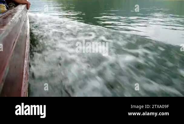Boat ride at Khun Dan Prakan Chon dam at Nakhon Nayok province in thailand. The park is the ...