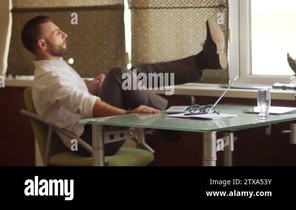 Boss day. Office hierarchy, supervisor. Mature male businessman in ...