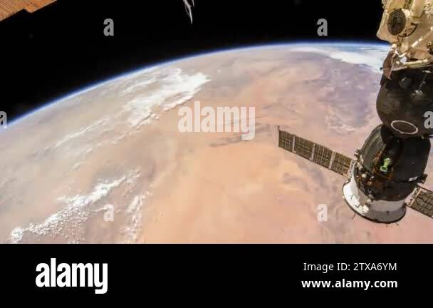 Rotating Planet Earth as seen from the International Space Station ...