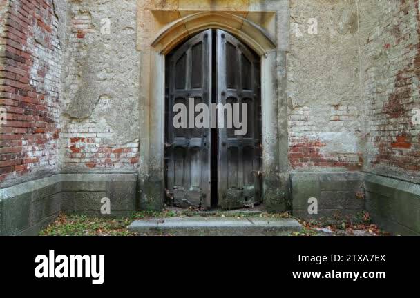 Stop motion animation - opening and closing door with brick up gate ...