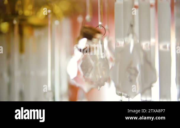 Two gold wedding rings shining with light. Macro Transfusion of light ...