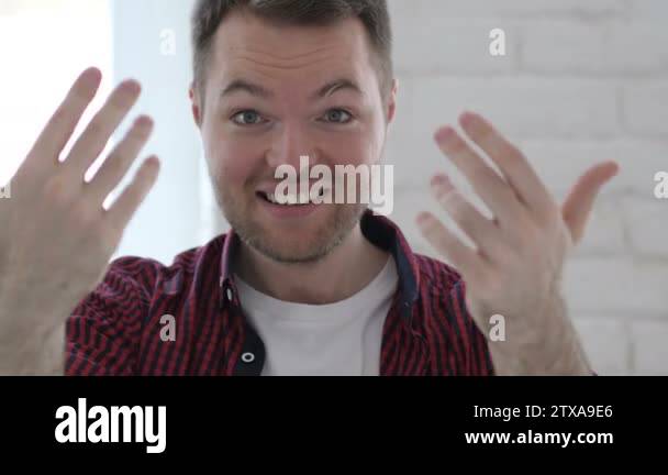Inviting gesture young man Stock Videos & Footage - HD and 4K Video ...