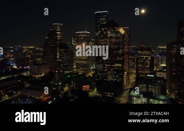 Houston night aerial Stock Videos & Footage - HD and 4K Video Clips - Alamy