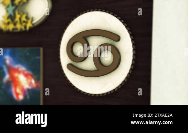 Zodiac sign Cancer, beautiful golden stars and the red star cancer ...