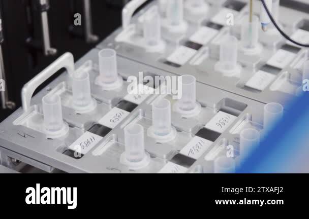 Automated laboratory in technically advanced the clinic is conducting a ...