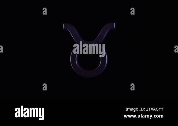 Taurus zodiac sign black Stock Videos & Footage - HD and 4K Video Clips ...