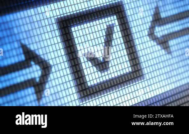 Checkbox on the Screen. 4K Resolution. Encoder Prores 4444. Great Quality. Looping Stock Video ...