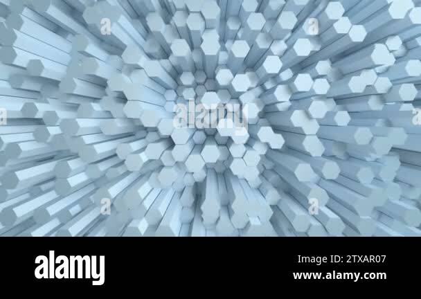 Beautiful Abstract Hexagonal Background, Seamless Looping 3d Animation. 4K Stock Video Footage ...