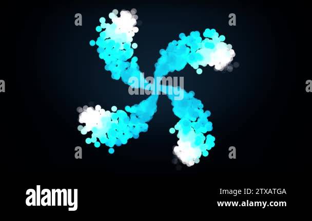 A slick modern motion graphics animation of an exploding, calmness ...