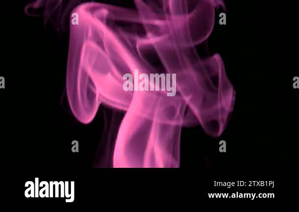 Trickle pink smoke slowly rising graceful twists upward. Colored smoke ...