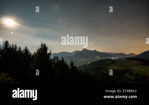 Moon rise over mountains Stock Videos & Footage - HD and 4K Video Clips ...