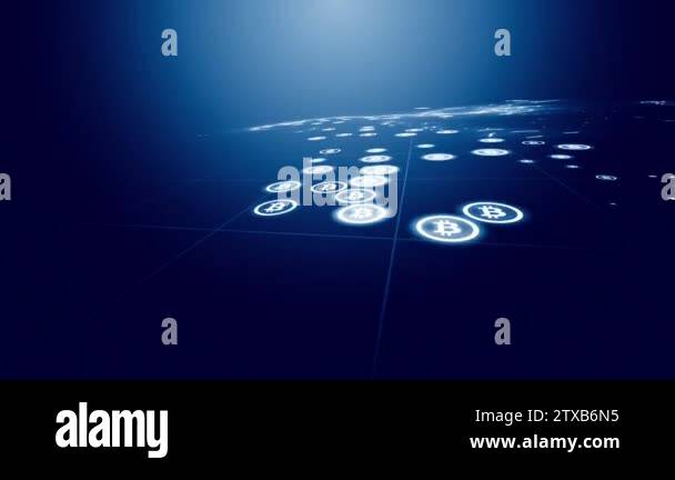 Bitcon growing fast world map Stock Video Footage - Alamy