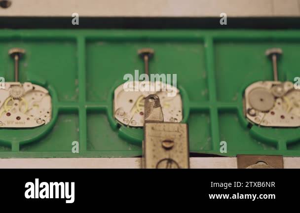 Production of watches, process of assembling the mechanism of a ...