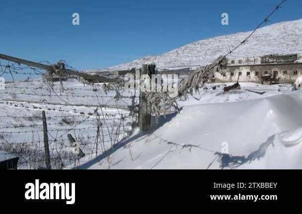 Abandoned factory of underground military base ghost town of Gudym ...