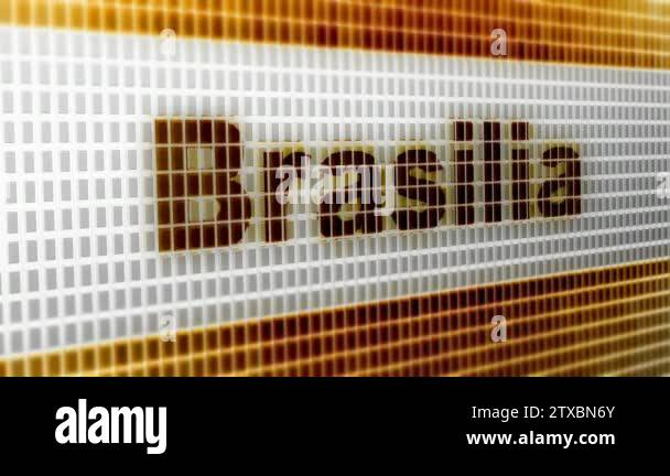 "Brasilia" on the Screen. 4K Resolution. Encoder Prores 4444. Great Quality. Looping Stock Video ...