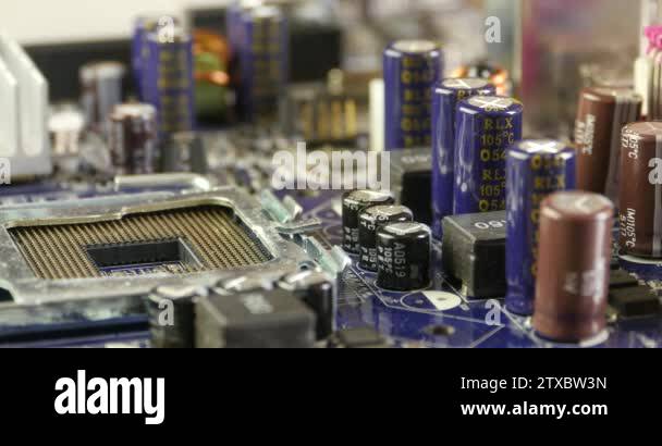 4k computer main board,assembly circuit Stock Video Footage - Alamy