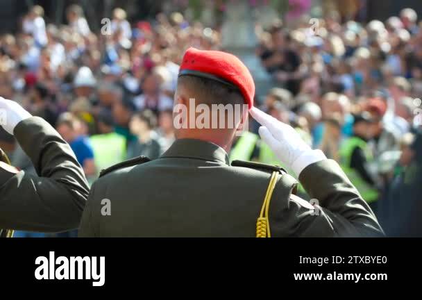Soldier uniform salute Stock Videos & Footage - HD and 4K Video Clips ...
