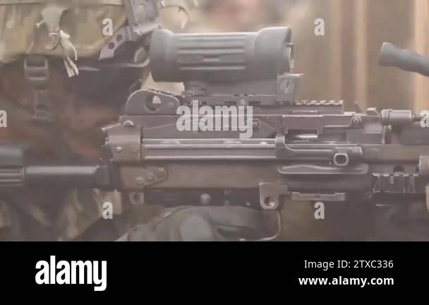 Soldier firing a machine gun Stock Videos & Footage - HD and 4K Video ...