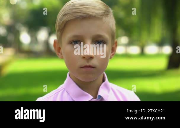 Boy face changes into old man, aging and generations, time transience ...