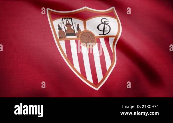 Sevilla fc logo flag symbol Stock Videos & Footage - HD and 4K Video ...