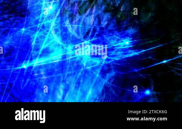 Gorgeous Digital Blue Glowing Fiber Optic Data Cables in Outer Space ...