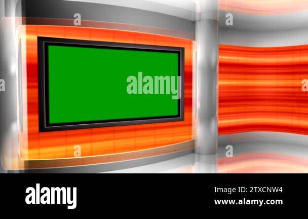 Virtual Studio Background Loop with Monitor Wall Stock Video Footage ...