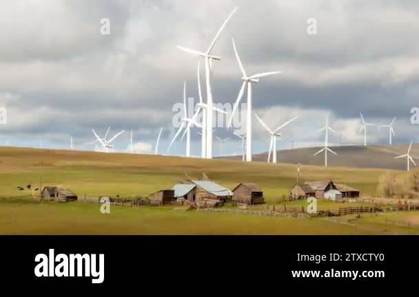 Ranch and wind turbines Stock Videos & Footage - HD and 4K Video Clips ...