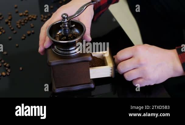 Man grounding coffee Stock Videos & Footage - HD and 4K Video Clips - Alamy