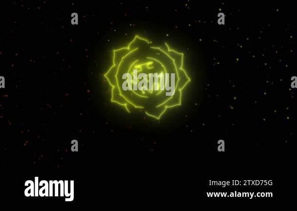 Solar Plexus Manipura Chakra Symbol Forming of Fire, one of the seven ...