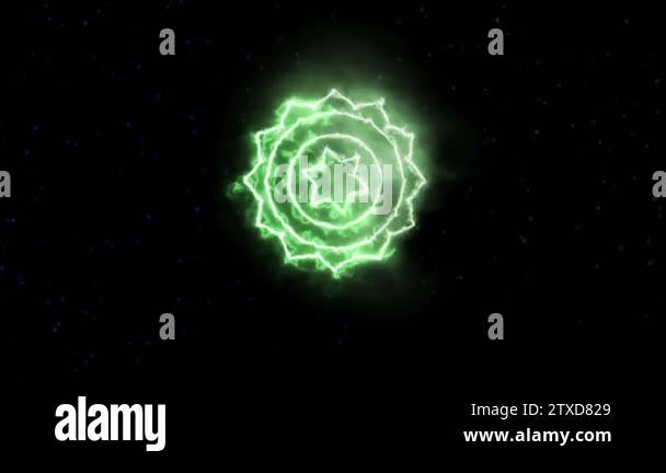 The Heart Anahata Mandala Chakra Symbol Forming Of Fire, one of the ...