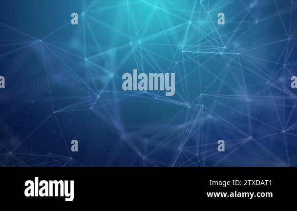 Abstract Plexus Particles Connection Structure Moving loop Background ...