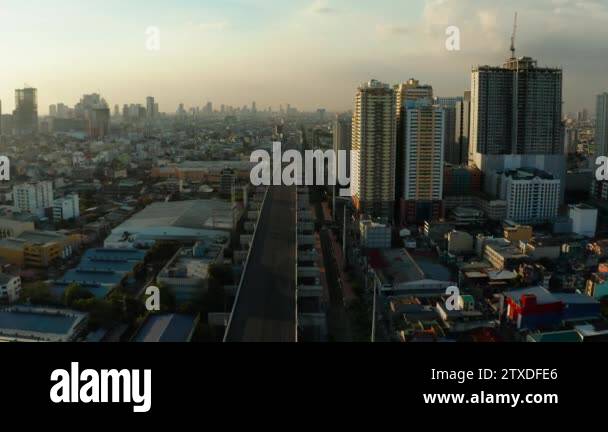 Panorama of Manila.The city of Manila, the capital of the Philippines ...