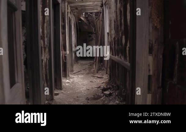 FPV CLOSE UP: Exploring decaying abandoned building with crumbling ...