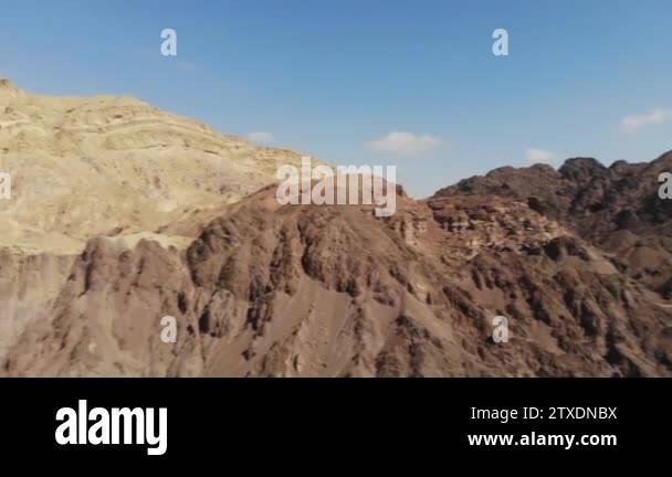 part of the reserve Masiv in Eilat Amram Pillars - columns of soft pink ...