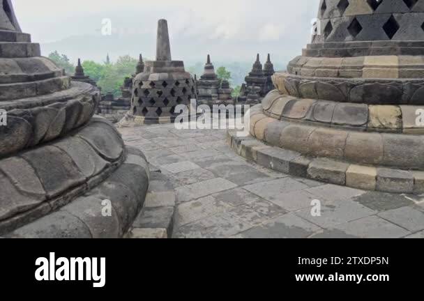 Borobudur worlds largest buddhist monument Stock Videos & Footage - HD ...