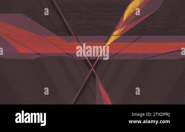 A computer generated animation of of geometric triangular shapes and ...