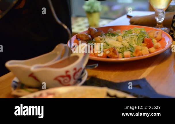 Caesar salad red cherry Stock Videos & Footage - HD and 4K Video Clips ...