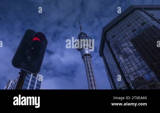 View of sky tower at auckland Stock Videos & Footage - HD and 4K Video ...