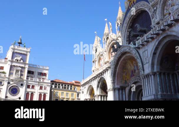Piazza san marco st marks square basilica di san marco Stock Videos ...