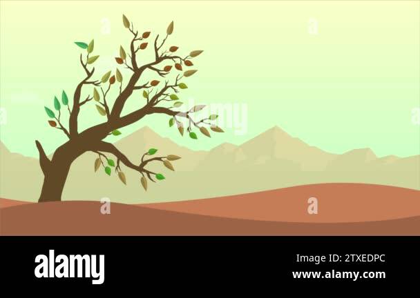 Autumn landscape leaves animation background Stock Videos & Footage ...