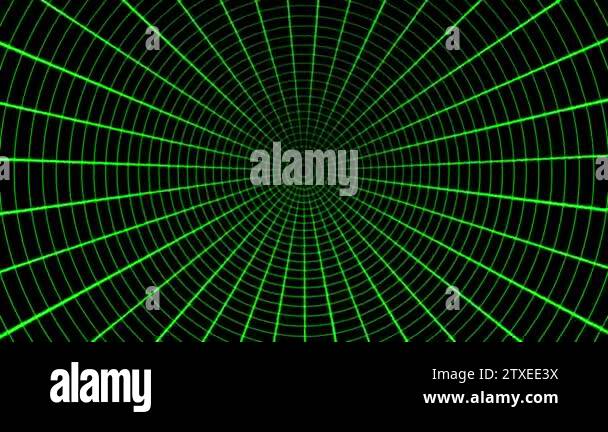 Green Radar Screen, Air Traffic. Seamless Loop. Black screen with green ...
