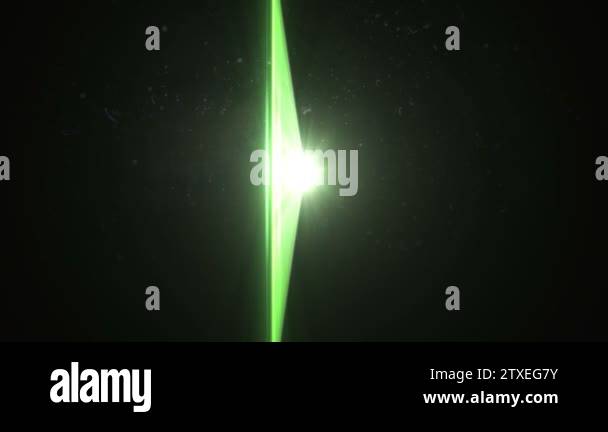 Laser Ray Abstract Emitter Clear and Through the Dust. Beautiful 3d ...