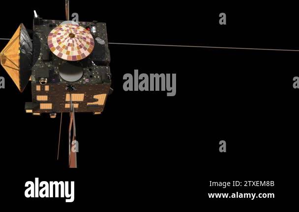 Interplanetary Space Station And Alpha Channel Separately. 3D Animation ...