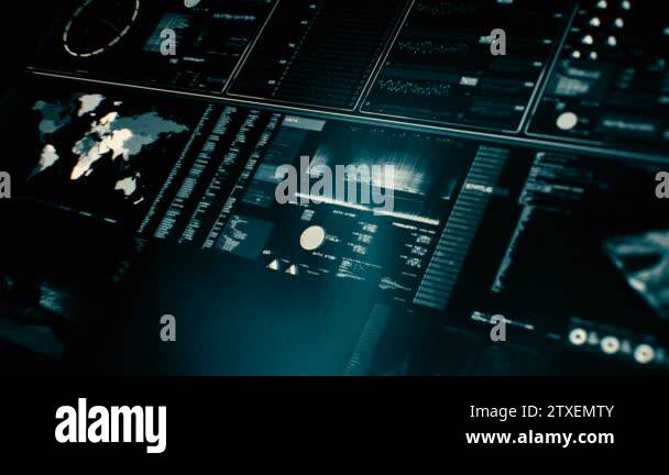 Perspective view of futuristic interface/Digital screen.Detailed abstract background with ...